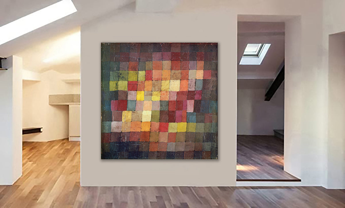 Ancient Harmony - Abstract Art by Paul Klee 1925 - Canvas Framed Wall ...