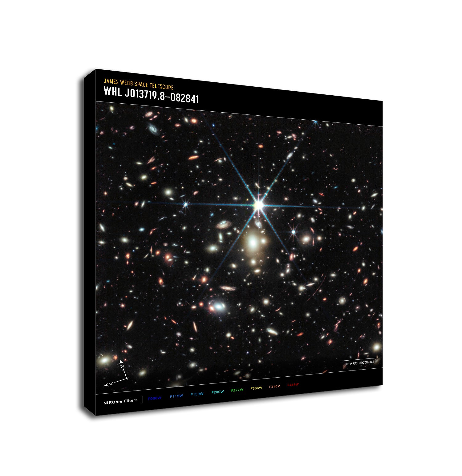 NASA - James Webb Telescope - Sunrise Arc Compass (NIRCam Image) Wall ...